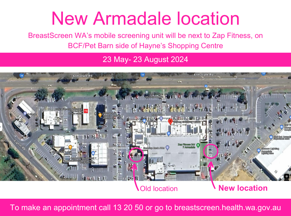 BreastScreen WA - Armadale mobile relocation